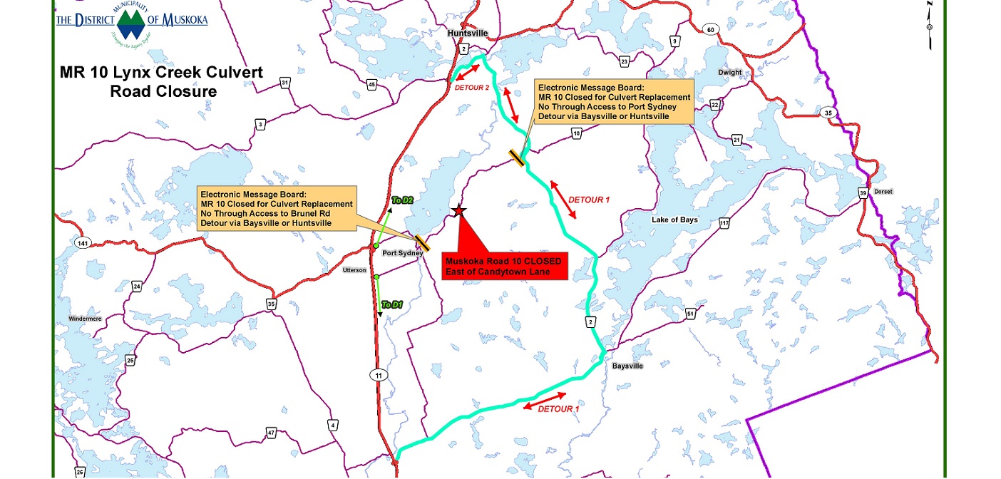 Lanes now open on Muskoka Road 10 - Huntsville Doppler