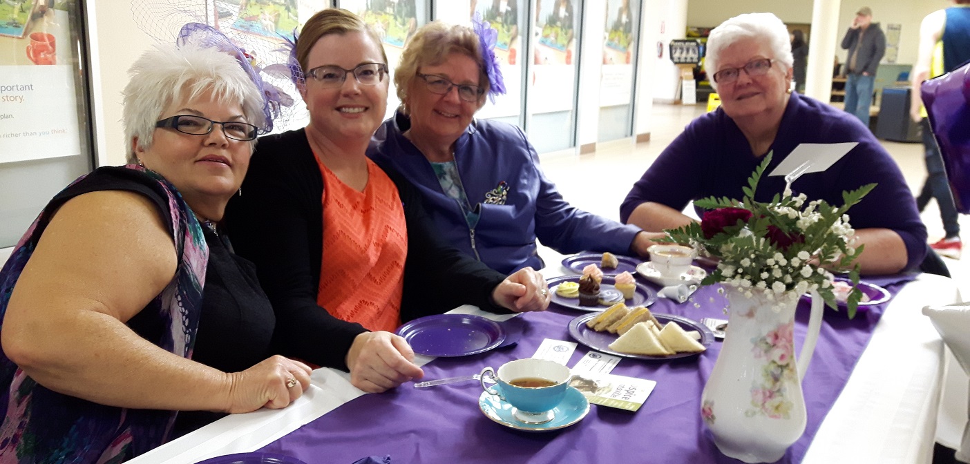 Fascinators and all things purple are part of the fun at Hospice ...