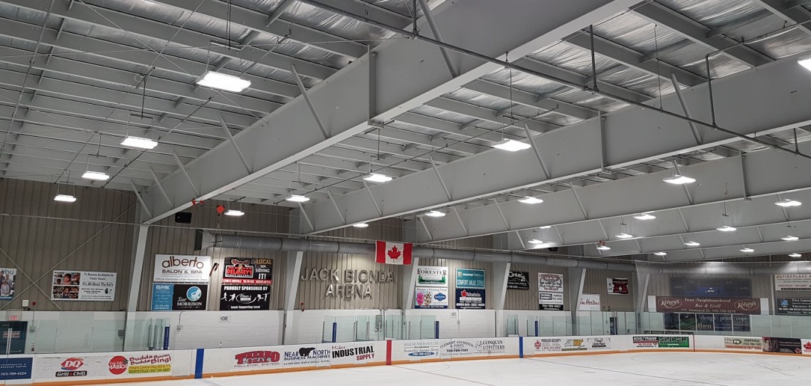 Lighting upgraded at Jack Bionda Arena thanks to federal Gas Tax Fund ...
