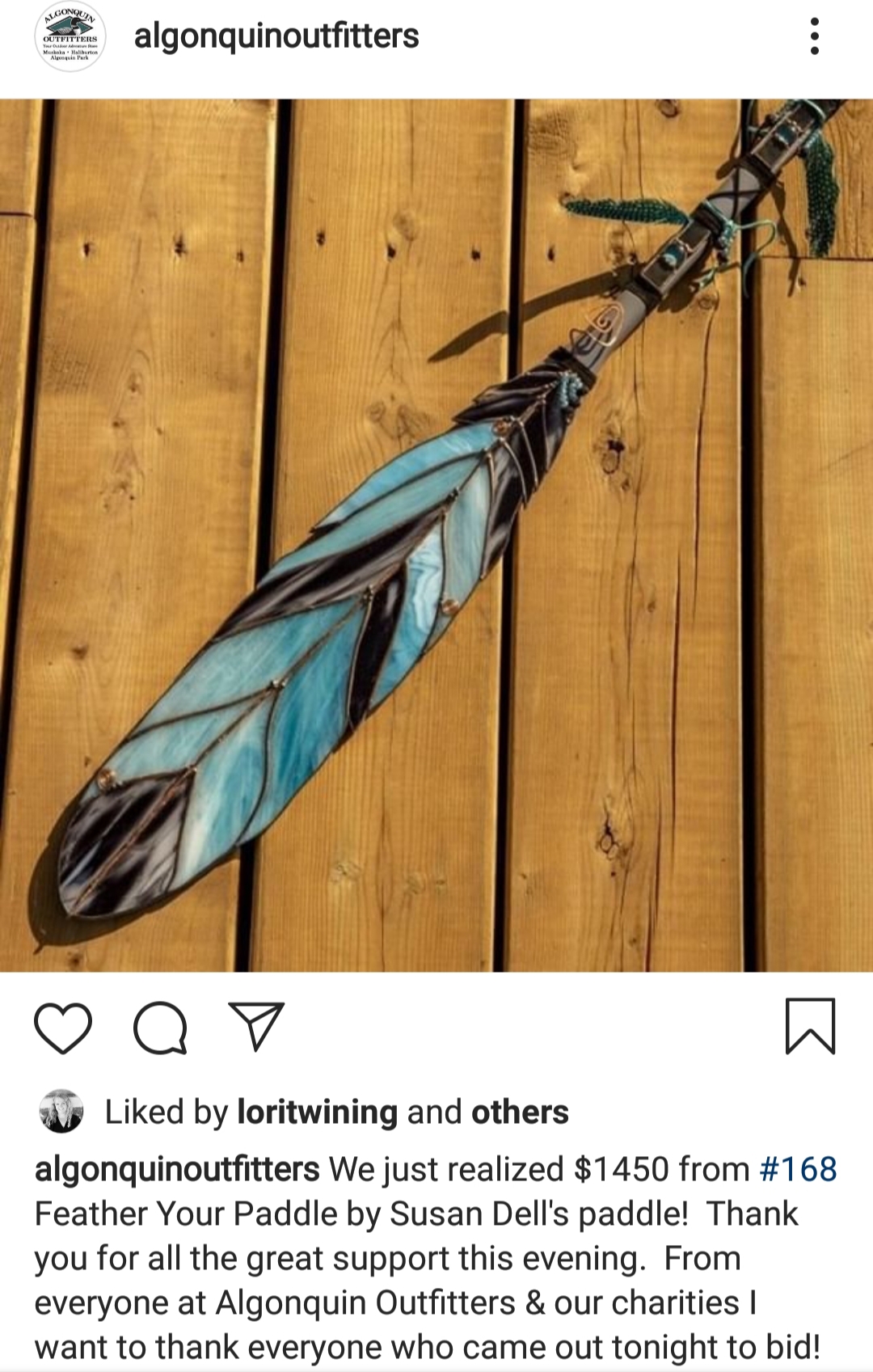 Algonquin Outfitters paddle art auction raises almost $33,000 for arts ...