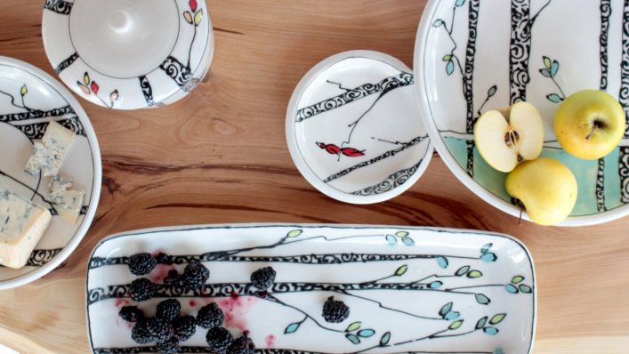 Potter Rhoni Clarke one of the newest members of the Muskoka Autumn ...