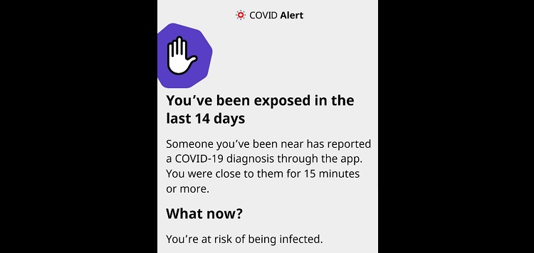 What happens if the COVID Alert app says you've been exposed to the ...