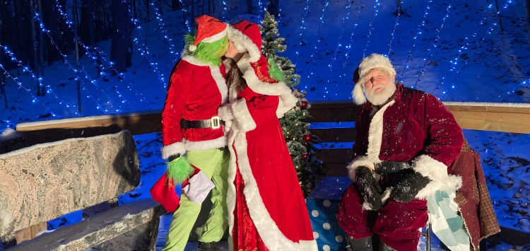 The Grinch makes a move on Mrs. Claus at Eclipse - Huntsville Doppler