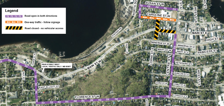 Section of Lorne St closed May 24-30 - Huntsville Doppler