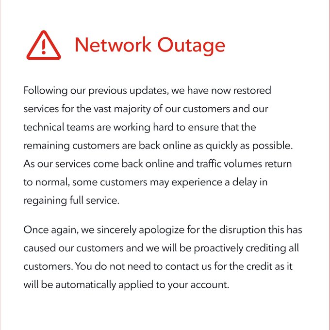 Service has been restored to most customers - Huntsville Doppler