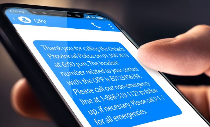 OPP testing new engagement tool through automated text messages ...