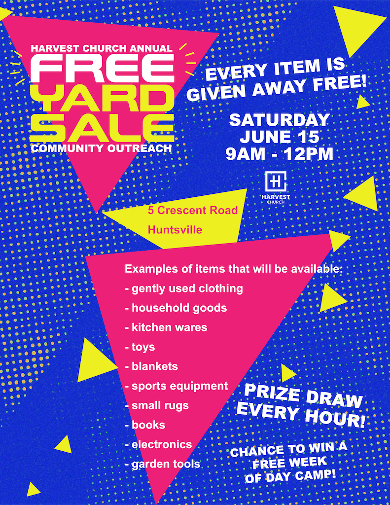Free Yard Sale - EVERYTHING IS FREE! - Huntsville Doppler